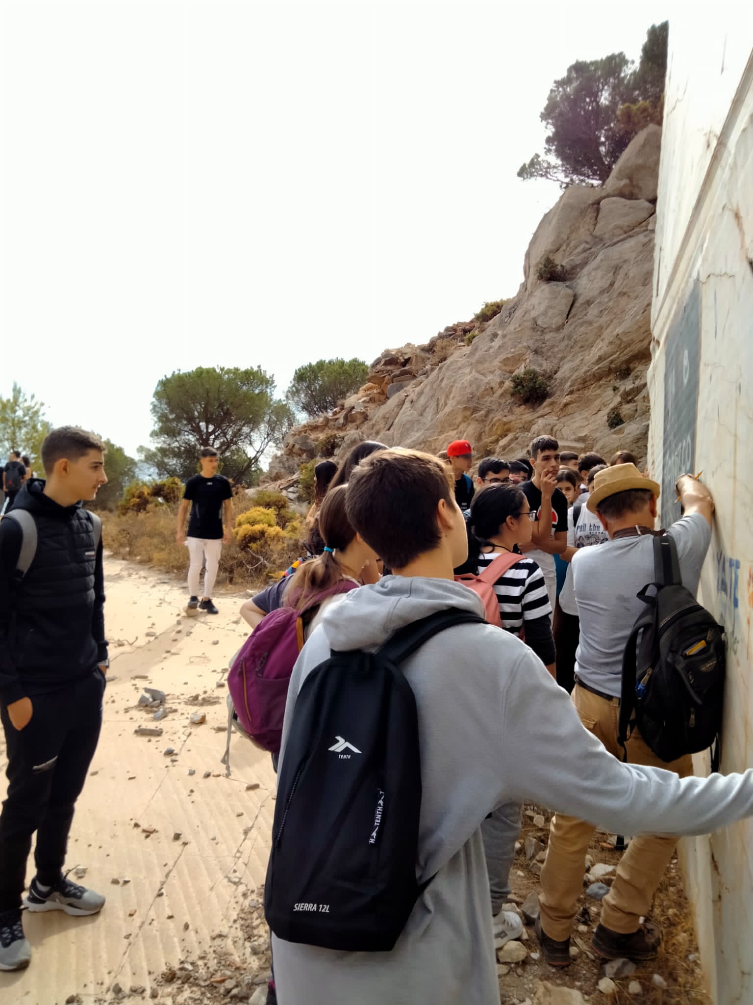 Excursion Sierra Mijas IES Cerro del viento aula museo de geologia Malaga